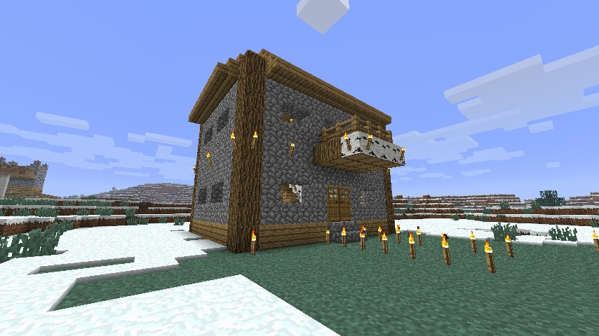 MY FIRST STONE HOUSE Minecraft Map