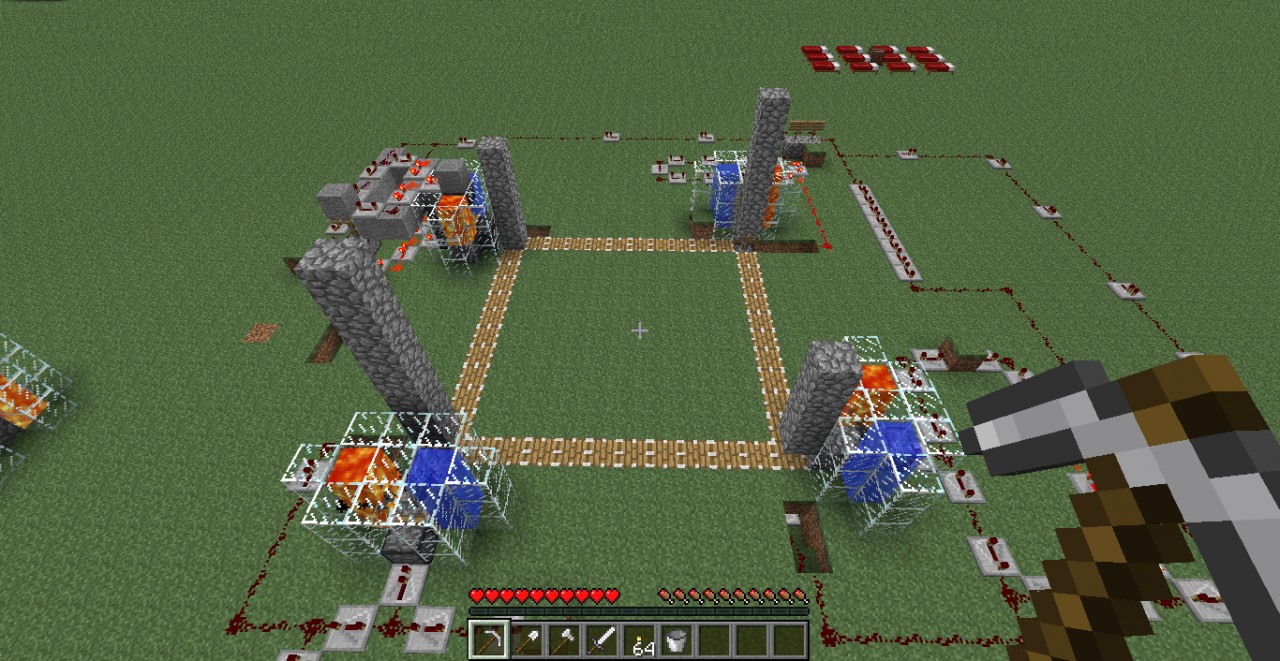 Self Building and Repairing house Minecraft Map