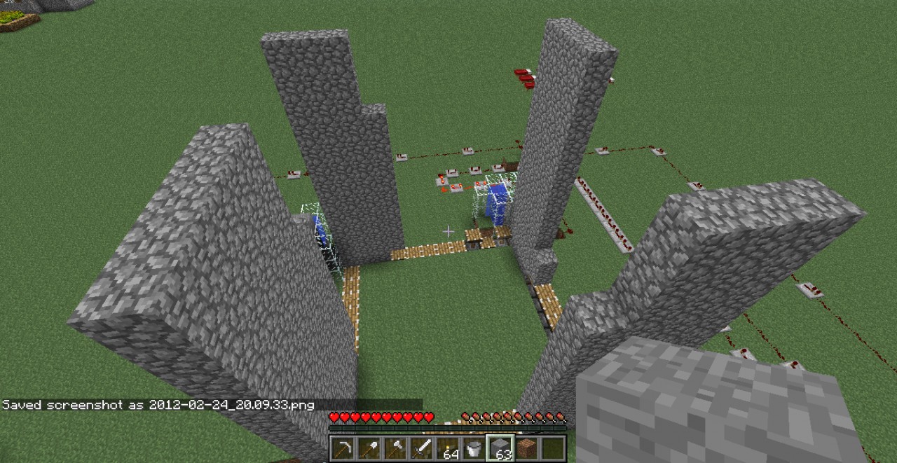 Self Building and Repairing house Minecraft Map