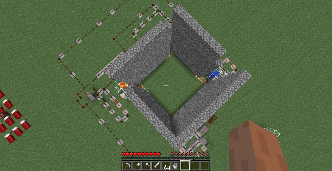 Self Building and Repairing house Minecraft Map