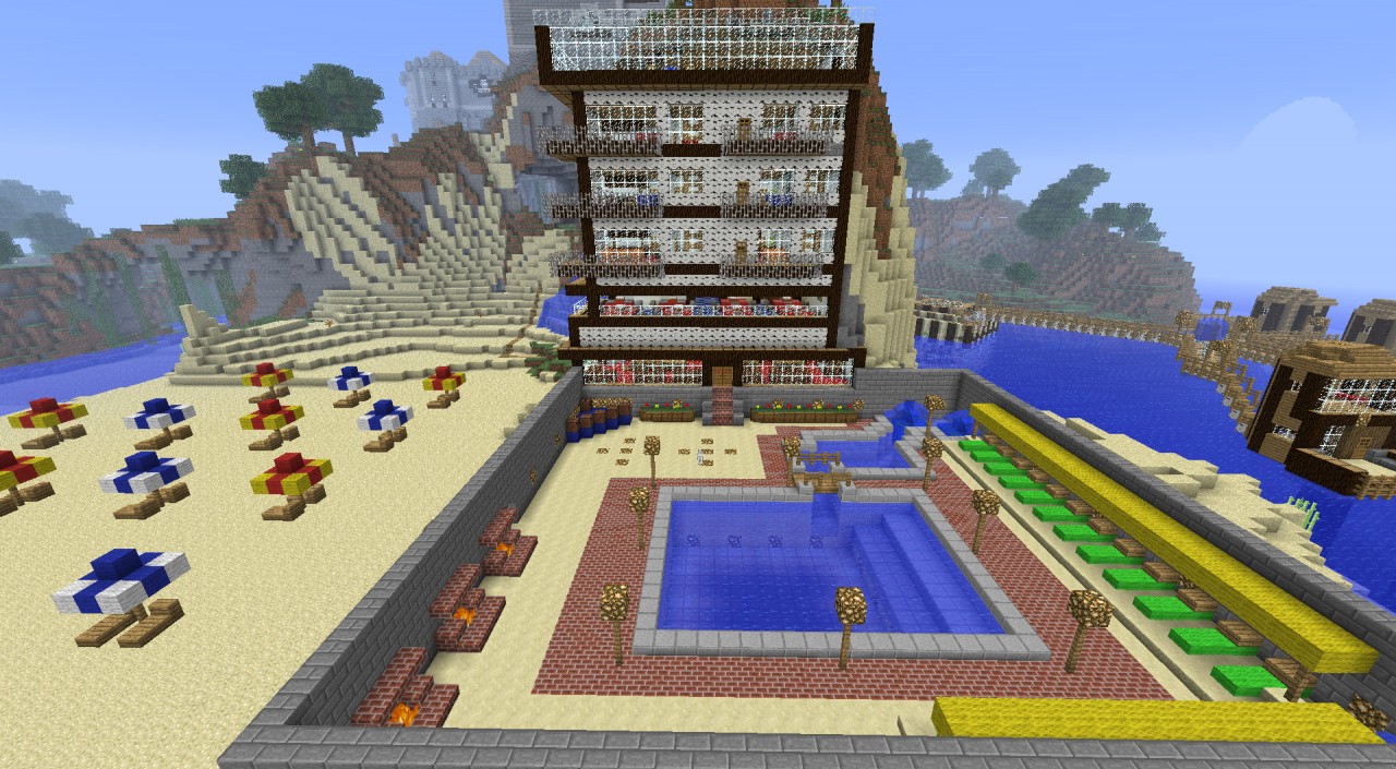 Castle Resort Island Minecraft Map