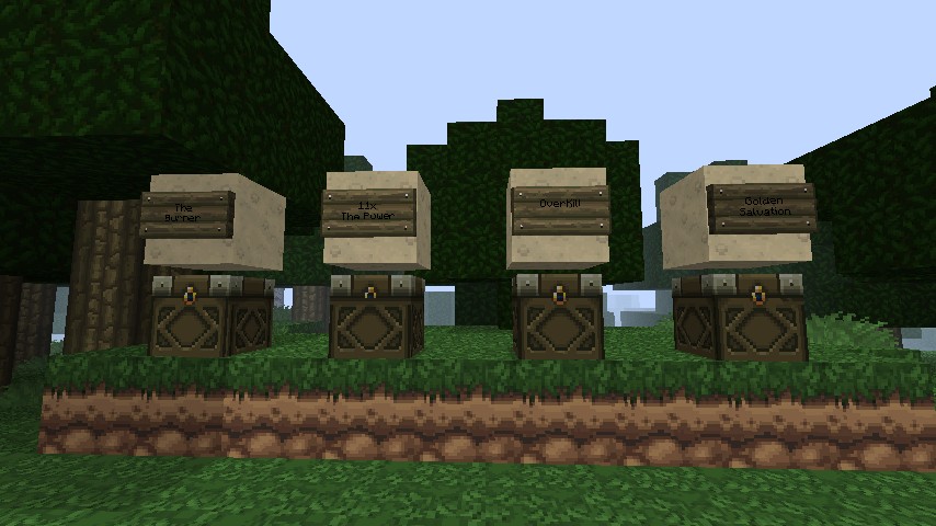 Custom Enchant Set #1: OVER POWERED Minecraft Map