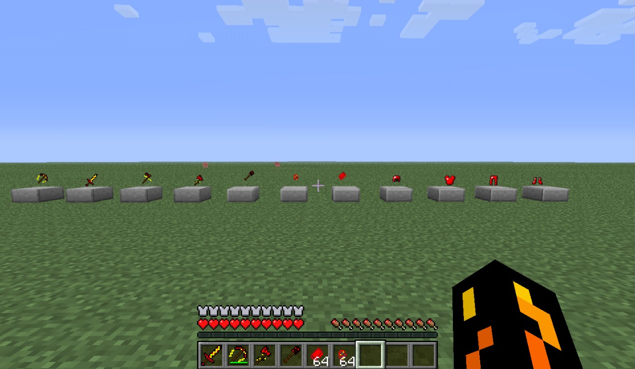 Redstone armor and tools mod Minecraft Map