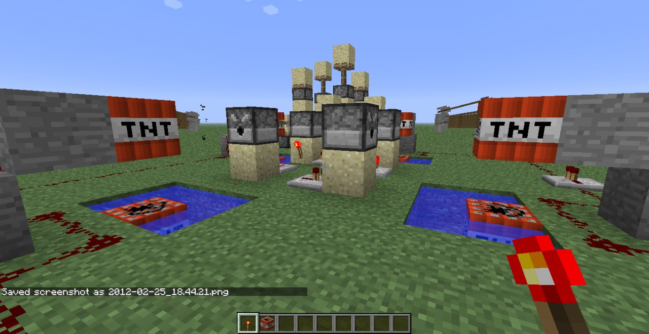 Arrow cannon(redstone and dispencer) Minecraft Map