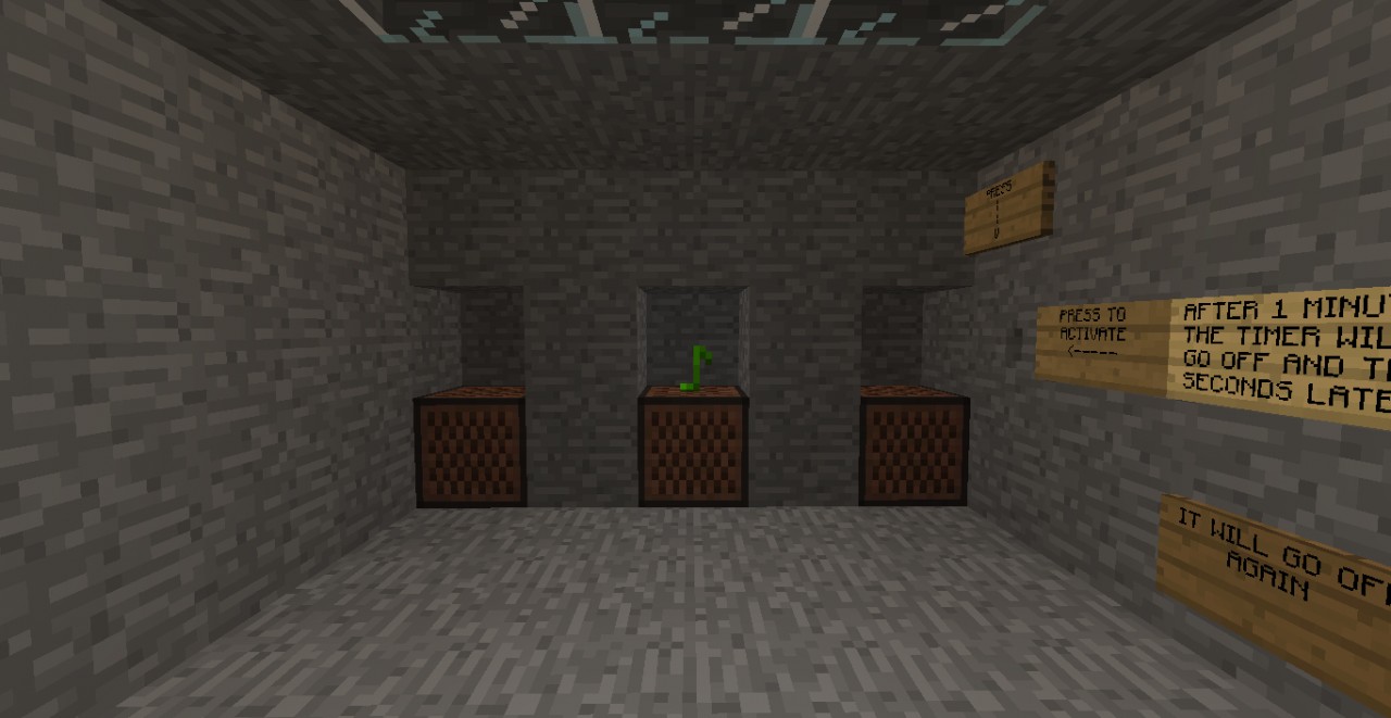 Redstone 1 Minute Timer Minecraft Map