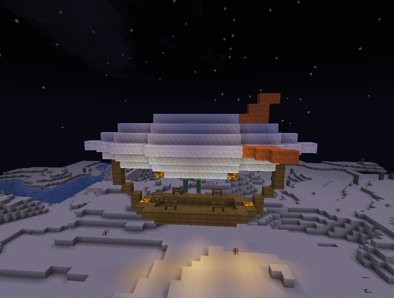 Airship/zeppelin Minecraft Map