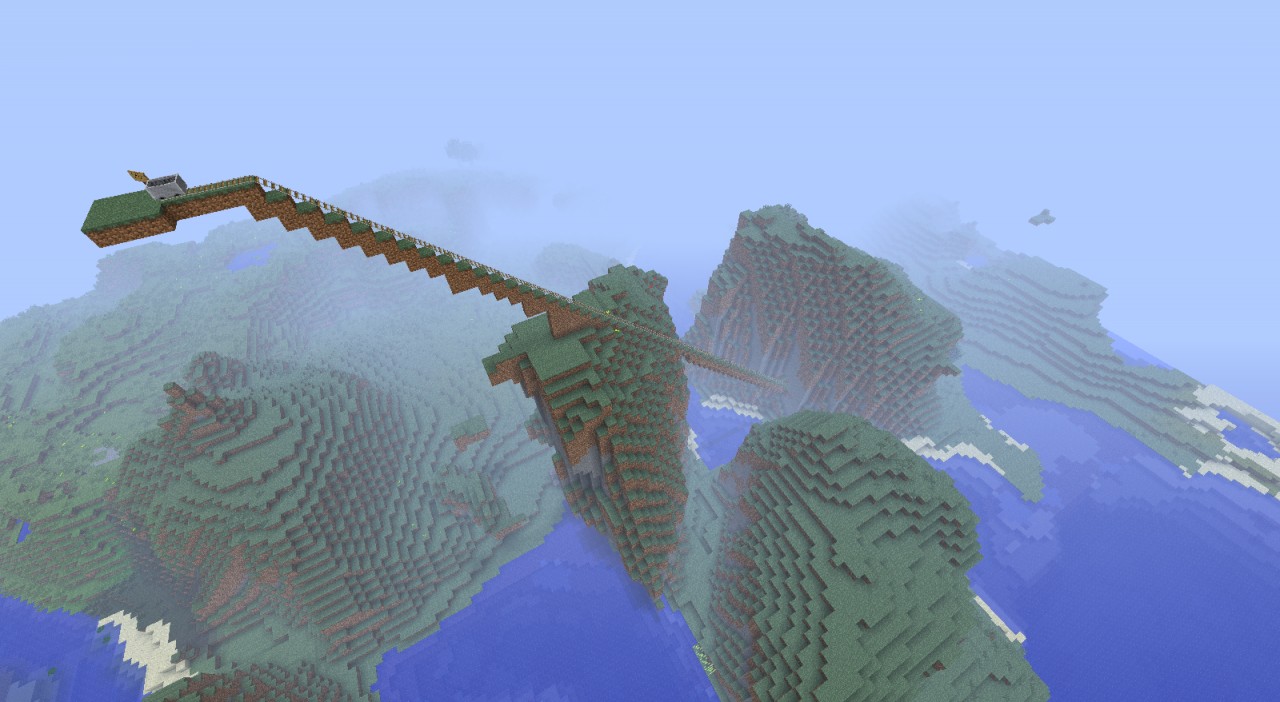 Infinite roaller coaster Minecraft Map