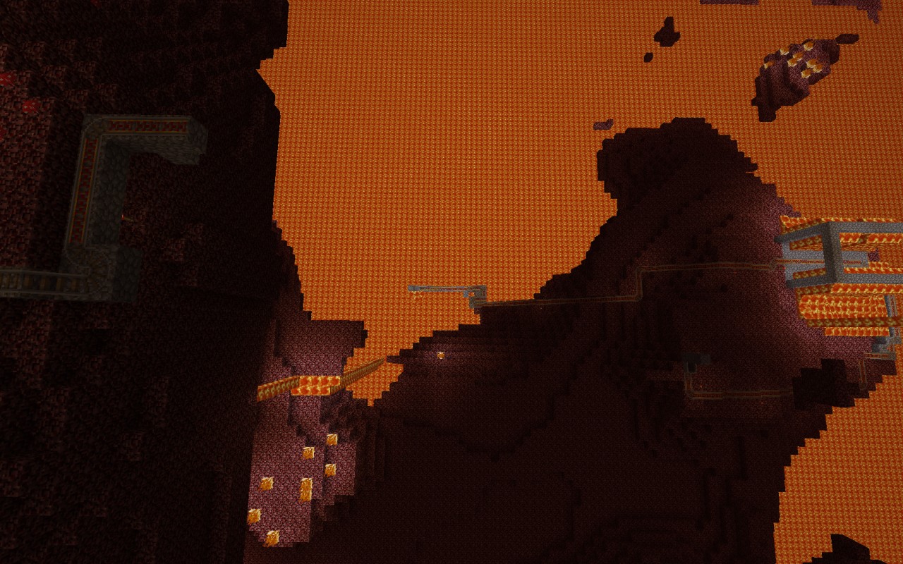 Nether Minecart Track Minecraft Map