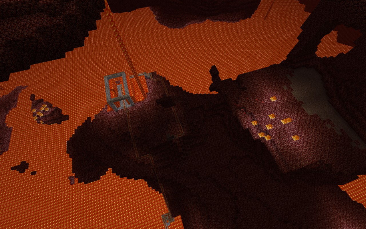Nether Minecart Track Minecraft Map