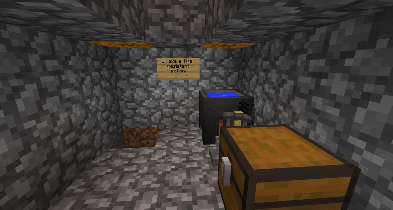 Play and pass Minecraft Map