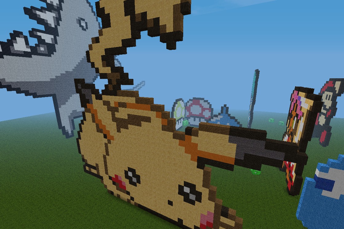 Pixel Art Minecraft Map