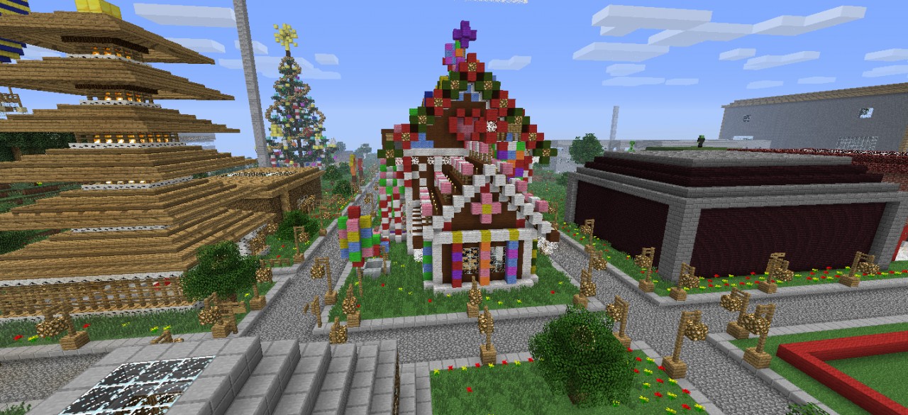 GingerBread Candy House Minecraft Map