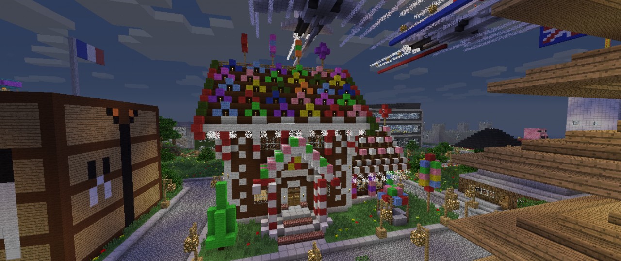 GingerBread Candy House Minecraft Map