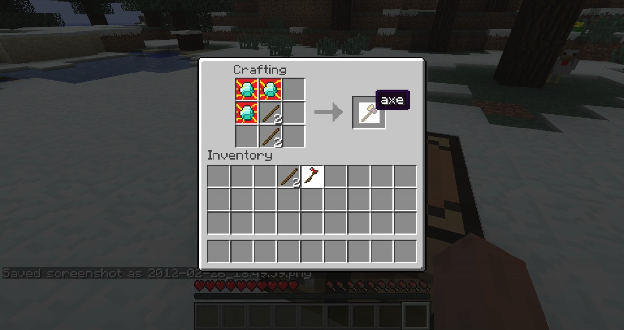 my first tool set Minecraft Mod