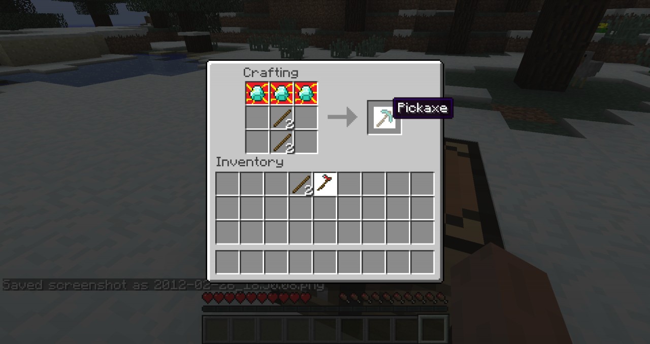 my first tool set Minecraft Mod