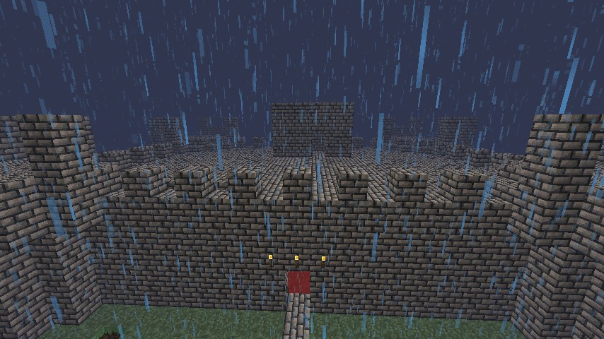 Castle/redstone/ pixel art creation Minecraft Project