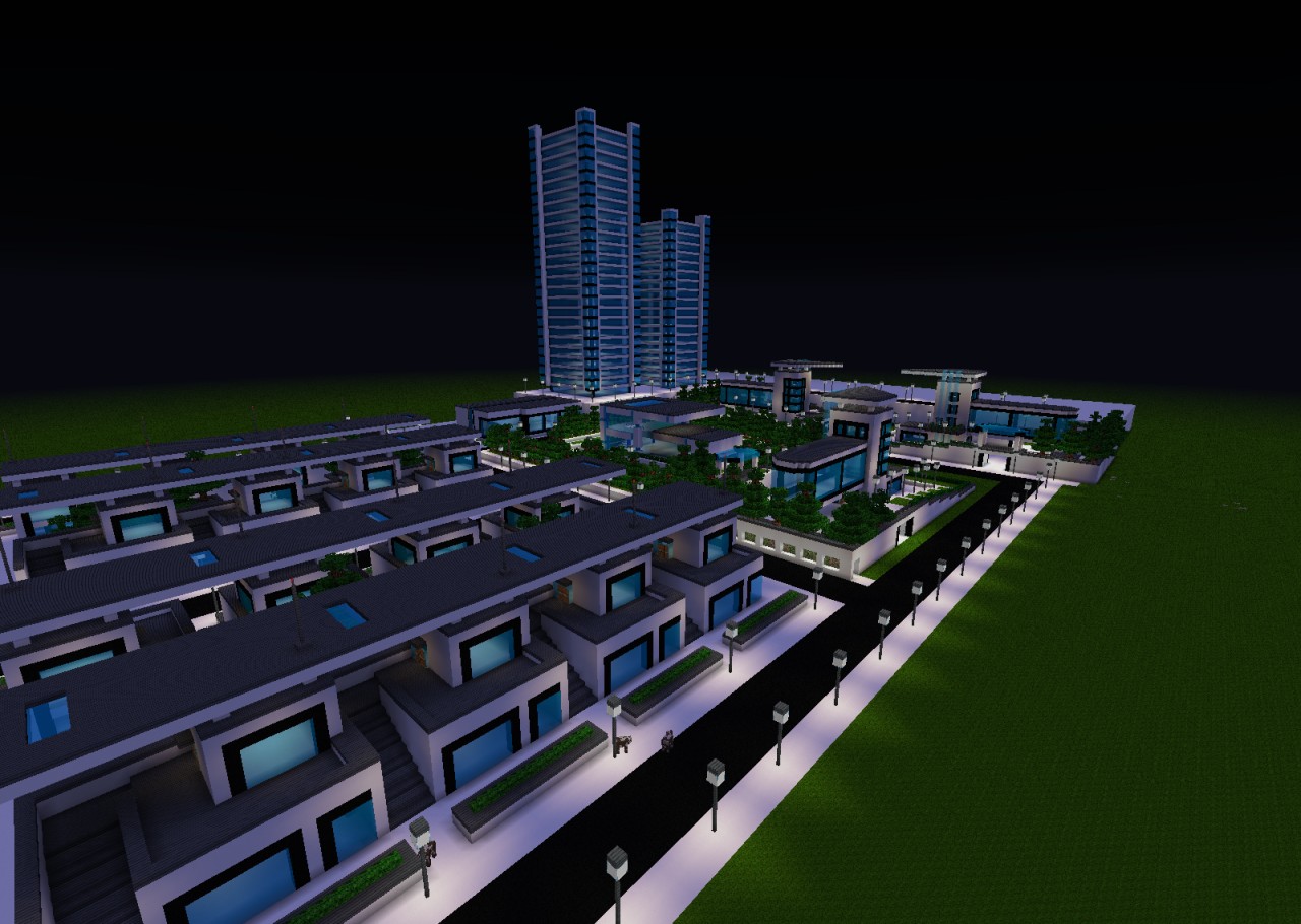 MY MODERN TOWN Minecraft Map