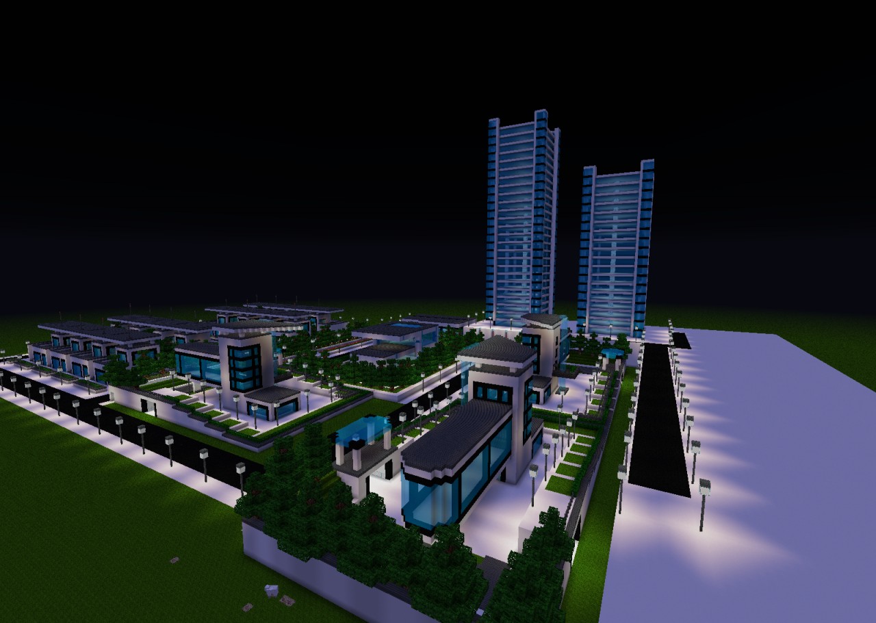 MY MODERN TOWN Minecraft Map