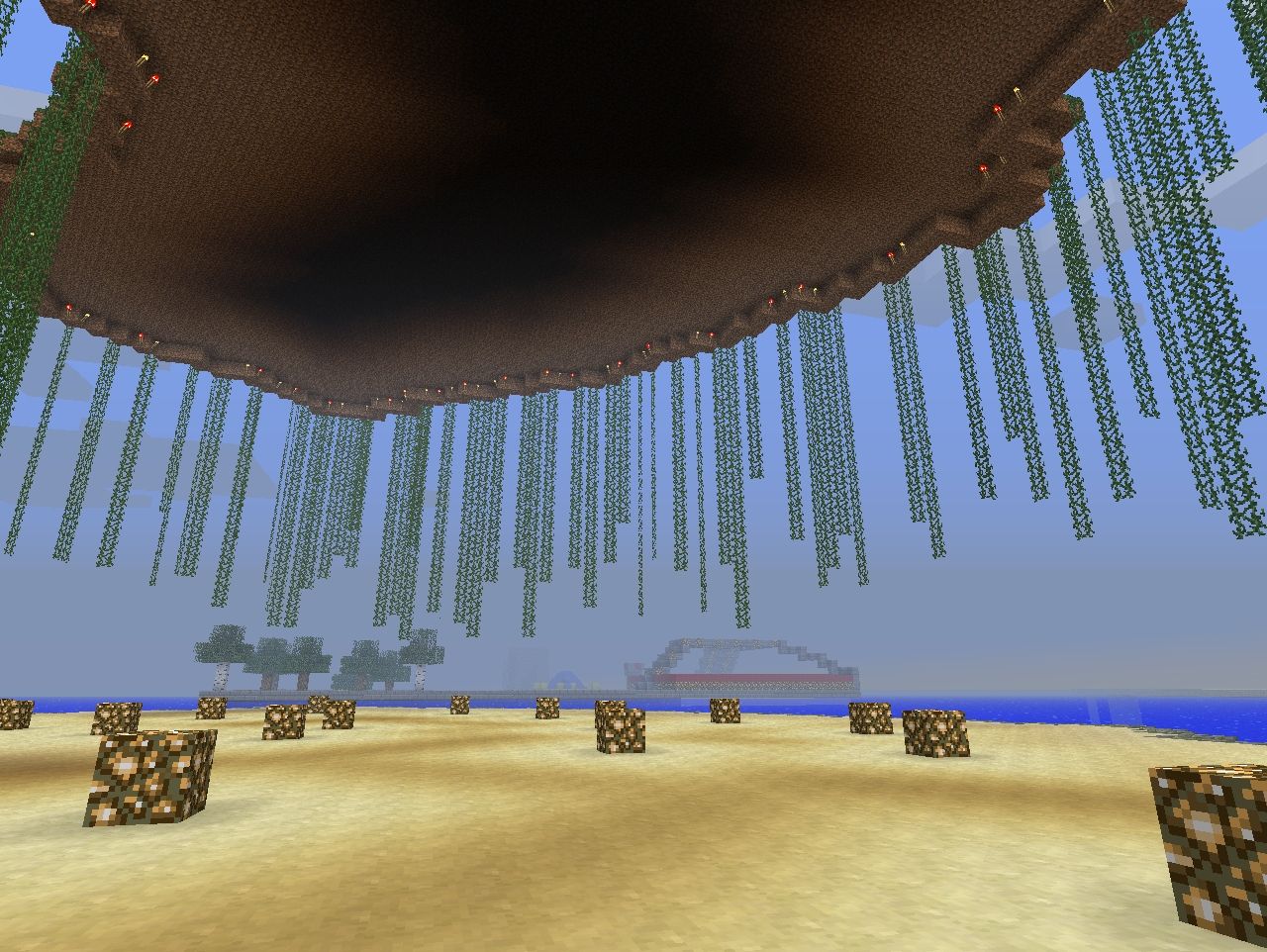Floating island structure Minecraft Map