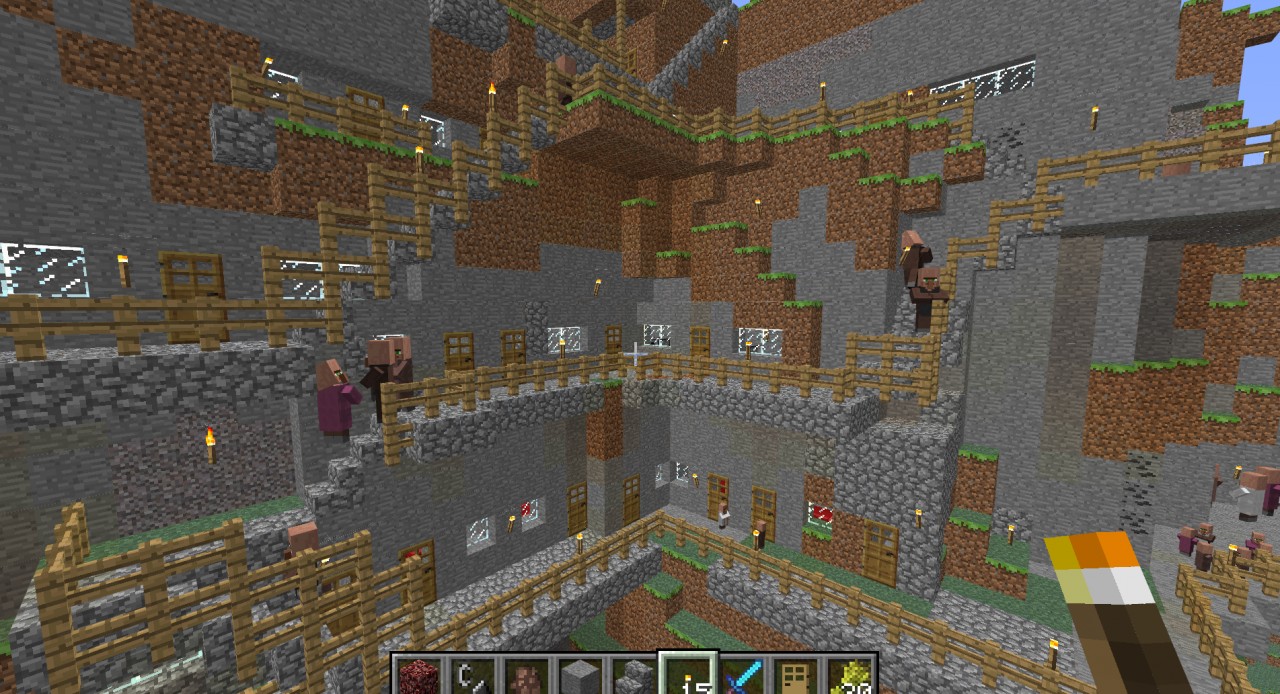 mountain village Minecraft Map