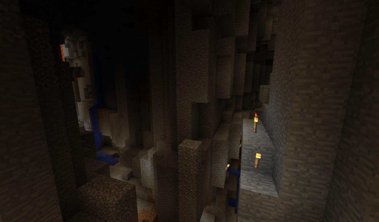 Ravines and Abandoned Mine World Minecraft Map