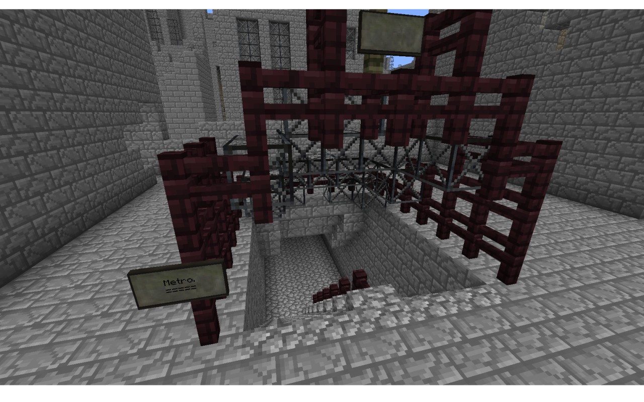 Fallout city. Minecraft Map