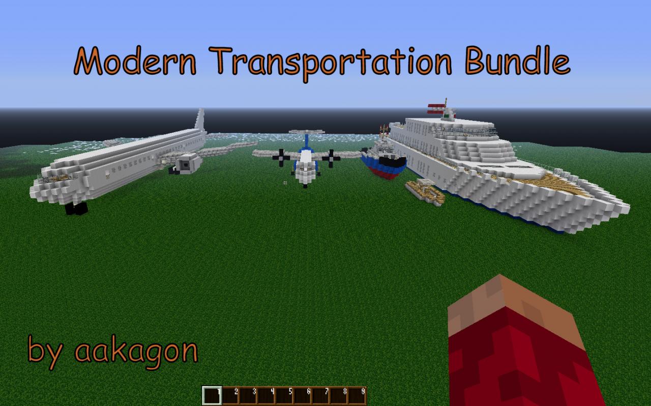 Minecraft Modern Transportation Bundle! Minecraft Map