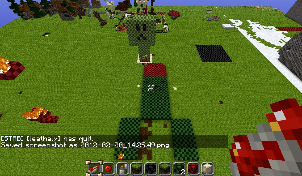 My Flat Creeper With Some Blazing Hair Minecraft Map