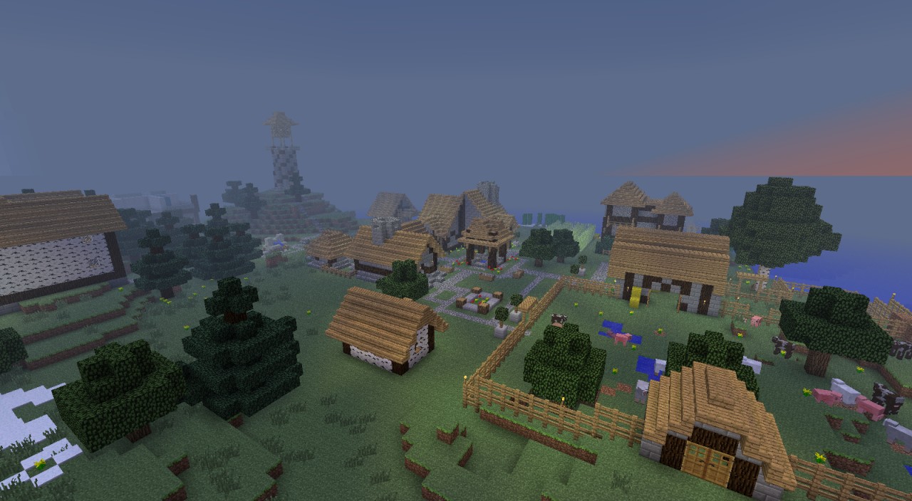 Noirbury (Towny Town), on Realm of Minecraft Minecraft Map