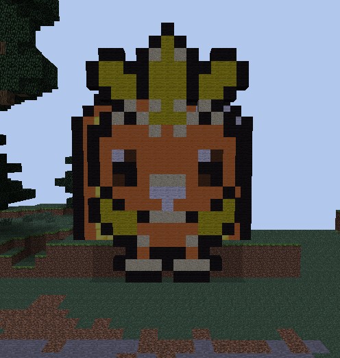 Torchic Pixel Art Minecraft Map
