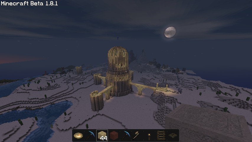 Desert Tower + Worm Minecraft Map