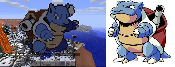 Blastoise On Minecraft Minecraft Map