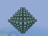 3D Diamond Minecraft Map