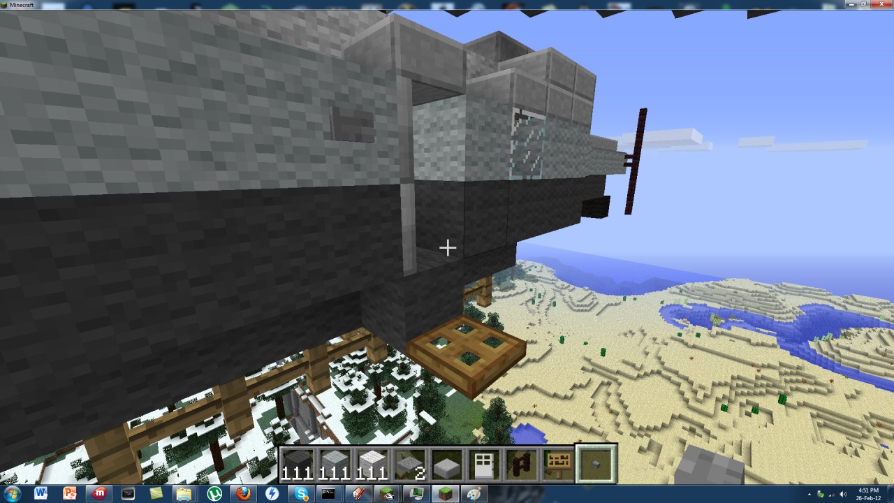 A Small Helicopter (with lots of details!) Minecraft Map