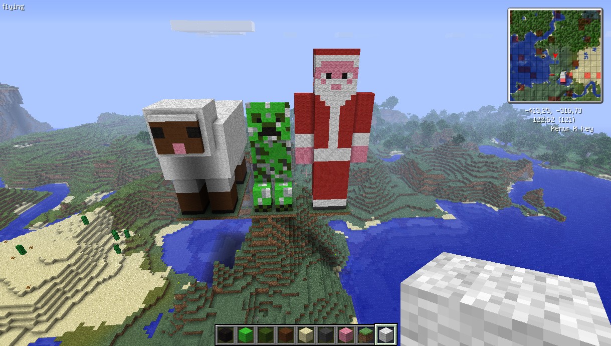 3D Santa Minecraft Map