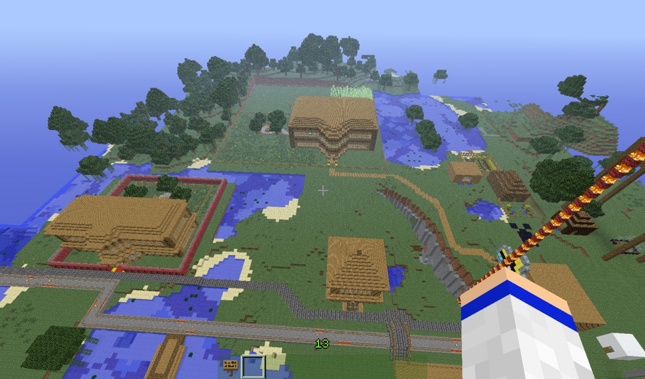 This is my first server map. there is more of the map Minecraft Map