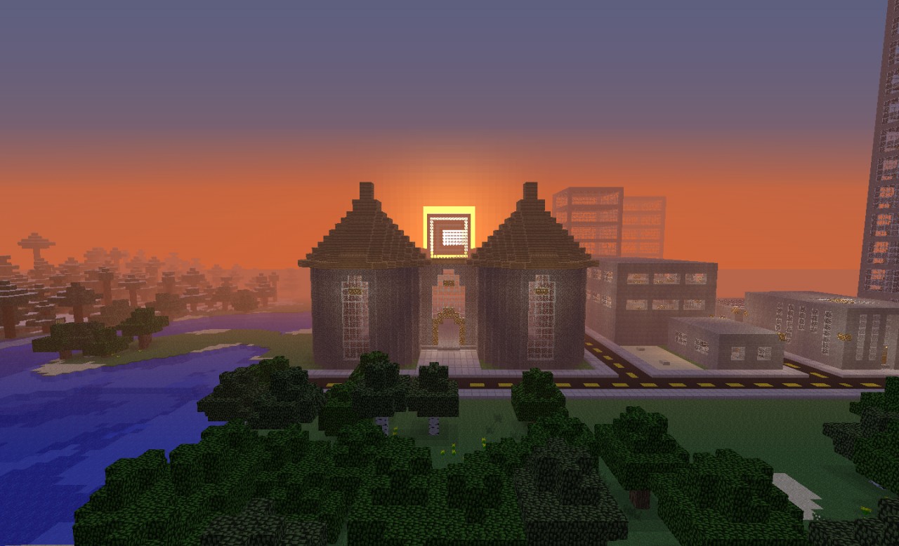 CityScape Server Build: Non-Member Area Minecraft Map