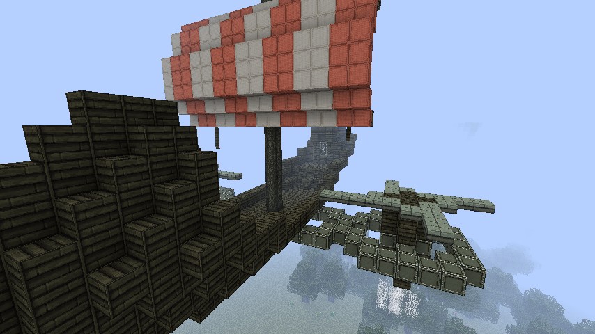 VIking air barge Minecraft Map