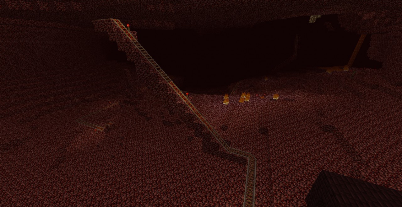 Roller Coaster In Hell !!!!! Minecraft Map