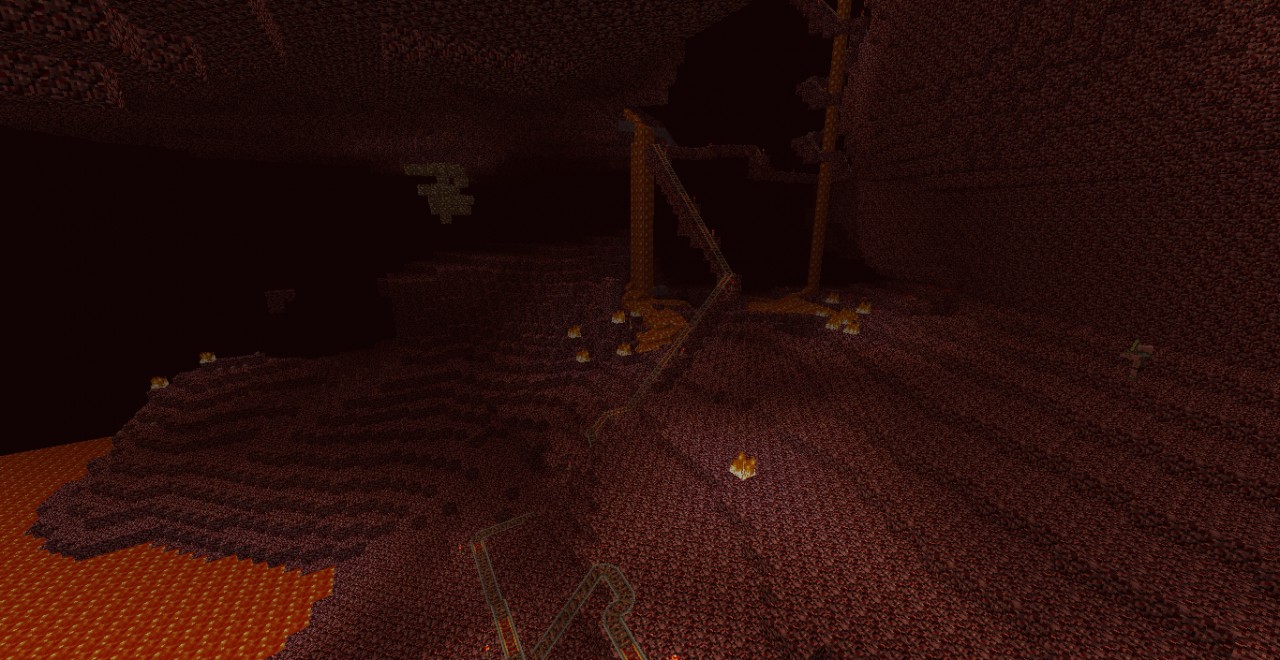 Roller Coster In Hell !!!!! Minecraft Map