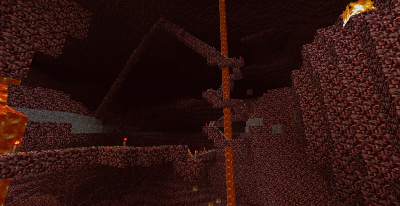 Roller Coster In Hell !!!!! Minecraft Map