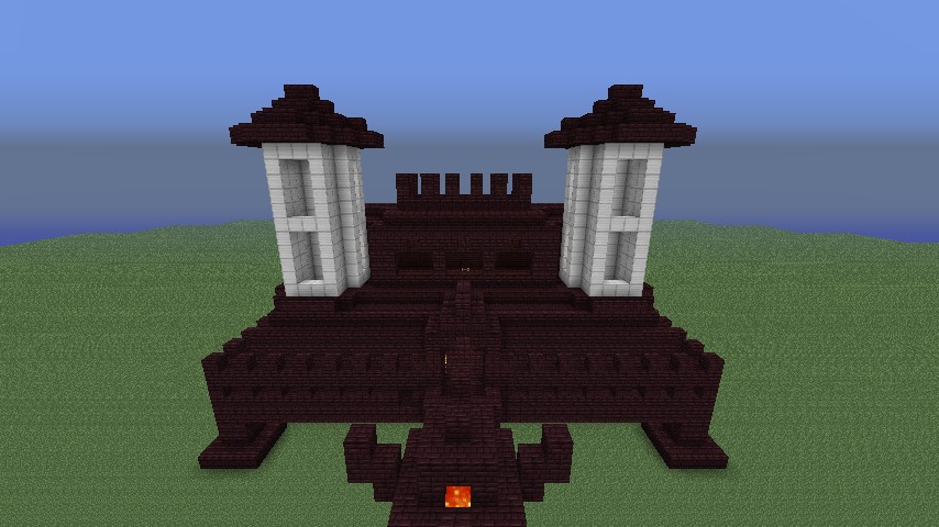 The Nether Castle. Minecraft Map