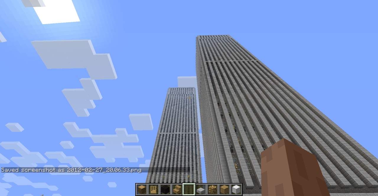 (first Impression) World Trade Center Twin Towers Only Minecraft Map