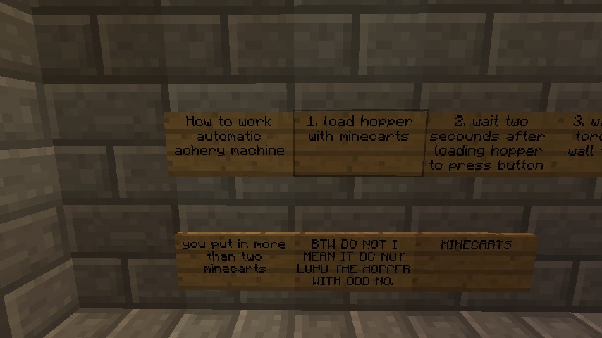 Awesome automatic redstone achery range! Minecraft Map