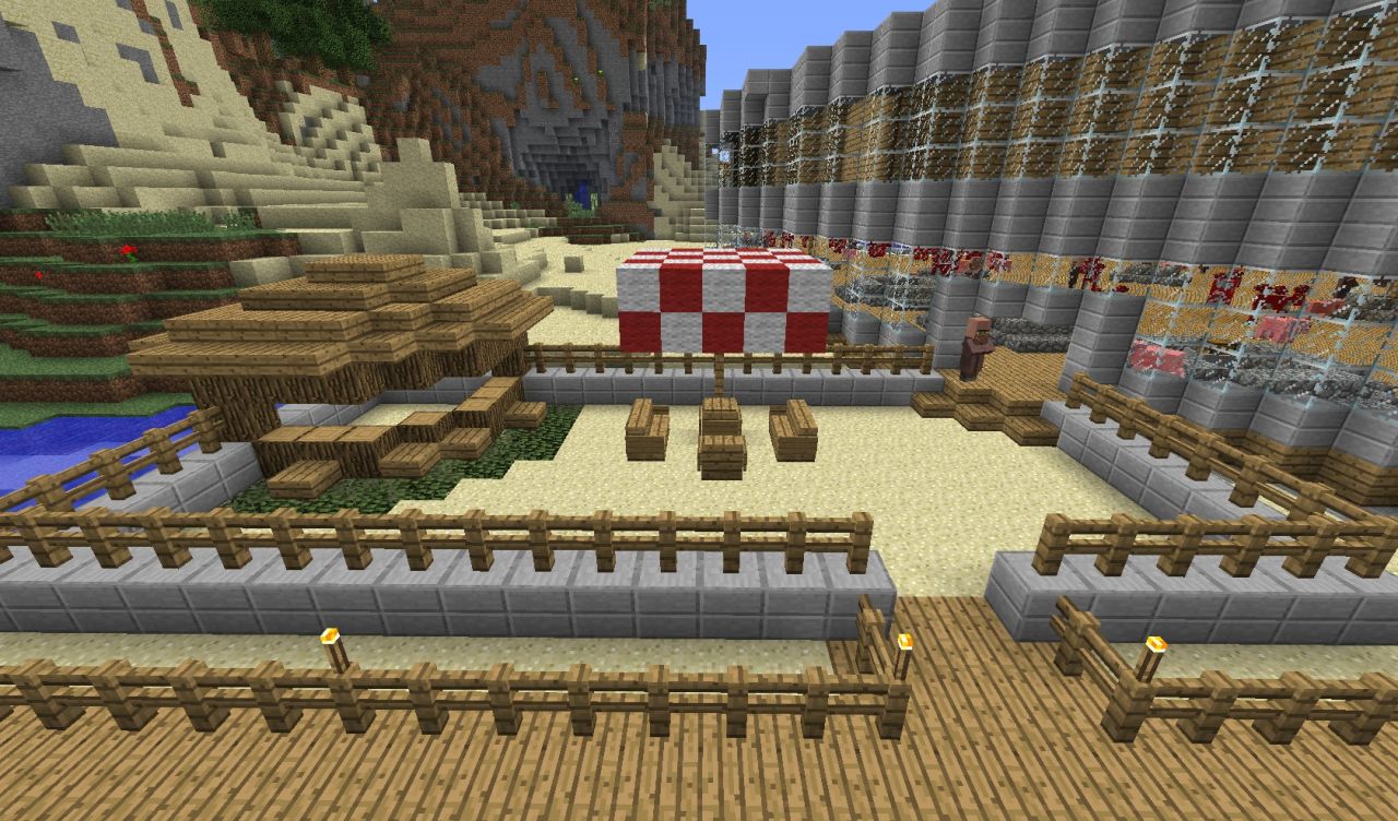 Steve's Stationary Island Resort Minecraft Map