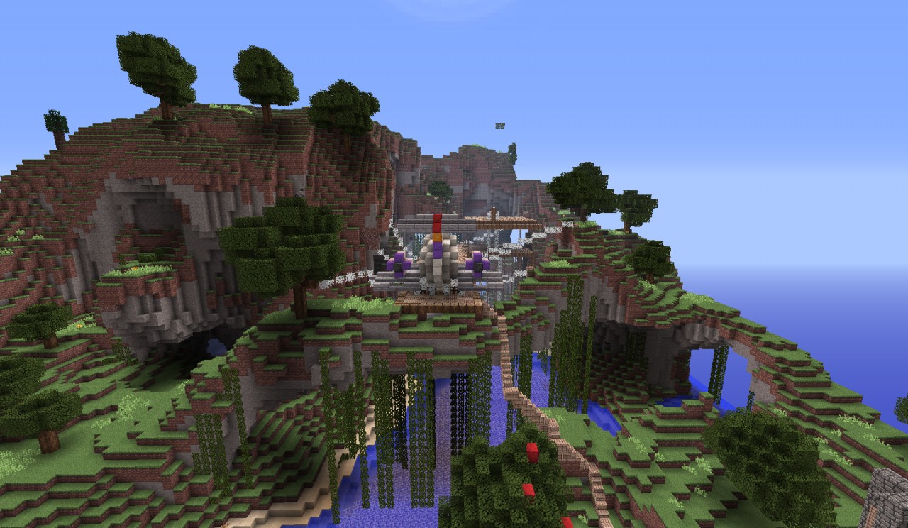 Carnival Valor [cruise ship] pulling in to party island! Minecraft Map