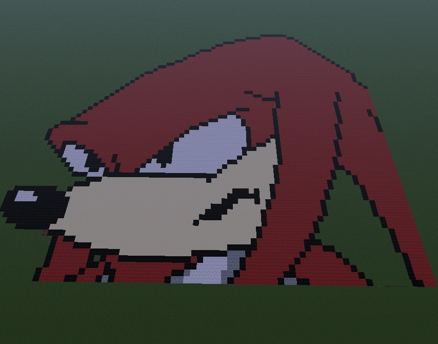 Knuckles From Sonic Minecraft Map