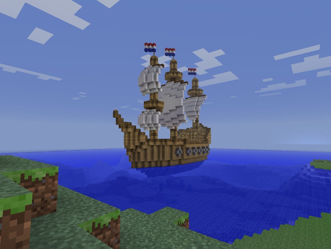 Medieval trade ship Minecraft Map