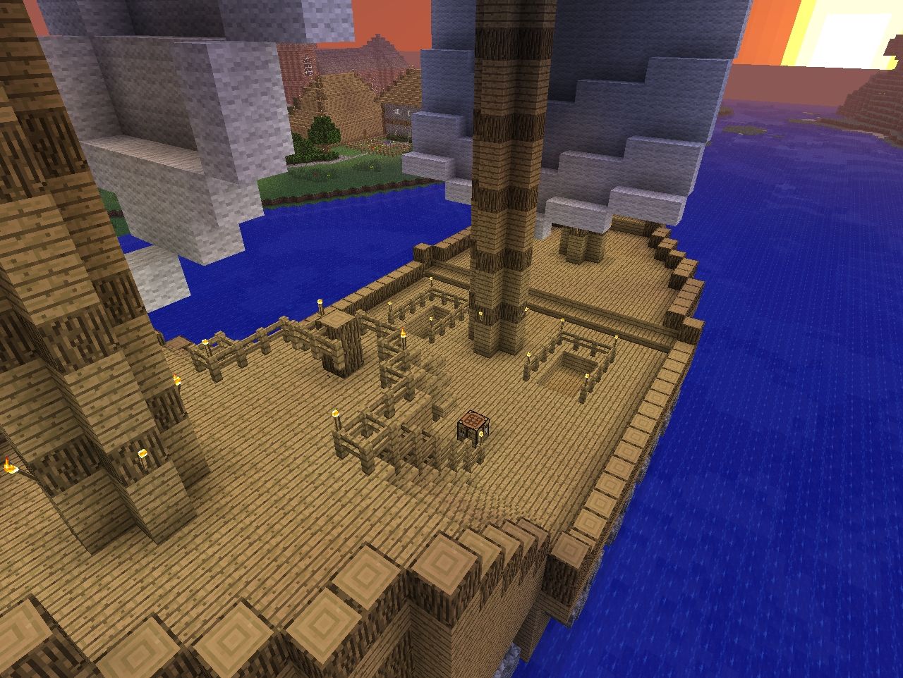 Medieval trade ship Minecraft Map