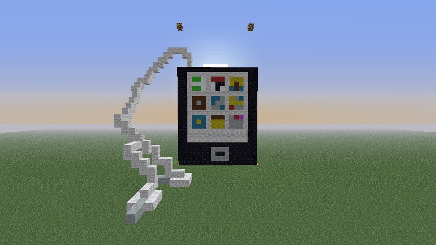 Giant Ipod Touch Minecraft Map